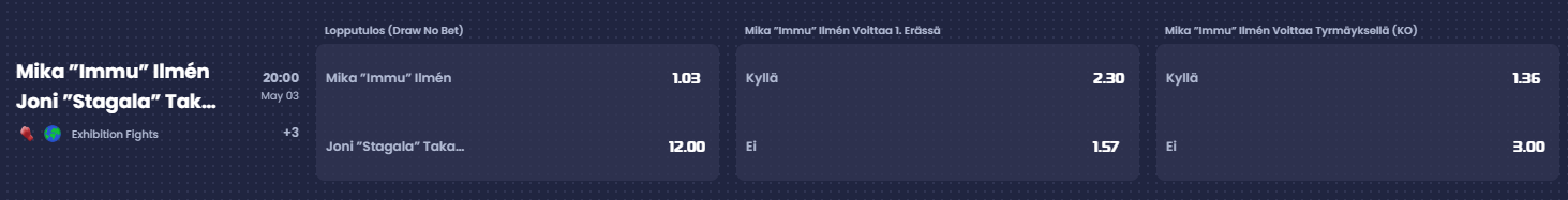 Immu vs Stagala - Ennakko, vedonlyönti ja kertoimet